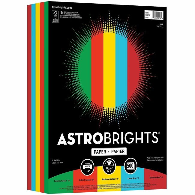 Astrobrights Color Paper Assorted | Neenah-Paper-Inc | WAU22226