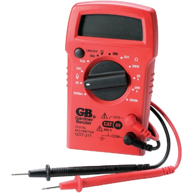 GDT 311 Gardner Bender 3 Function Digital Multi Tester | GB-Electrical ...