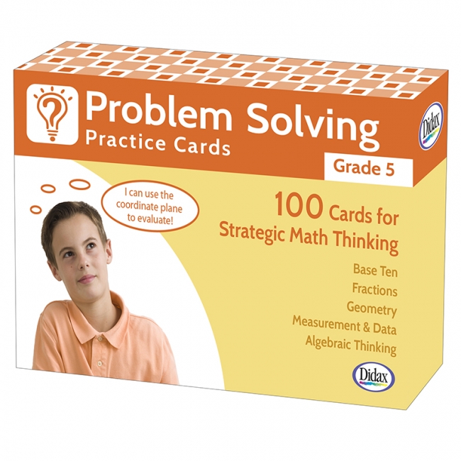Problem Solving Practice Cards Grade 5 | DIDAX | DD211281