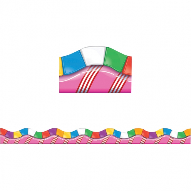 Candy Land Dimensional Look Extra Wide Die Cut Deco Trim 37 Feet ...