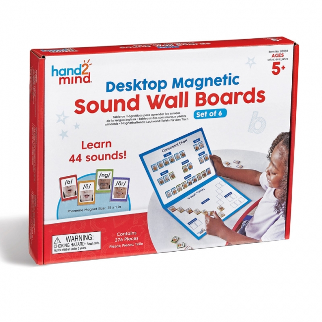 Desktop Magnetic Sound Wall Boards Set of 6 | LEARNING-RESOURCES | HTM96982