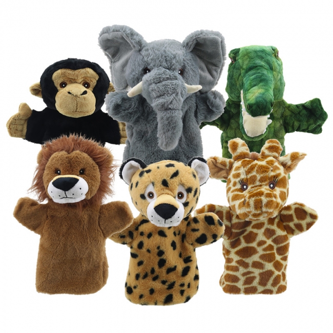 Animal Puppet Buddies African Set of 6 | THE-PUPPET-COMPANY | PUC006817