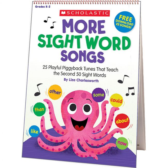 MORE Sight Word Songs Flip Chart | SCHOLASTIC-TEACHING-RESOURCES | SC831710
