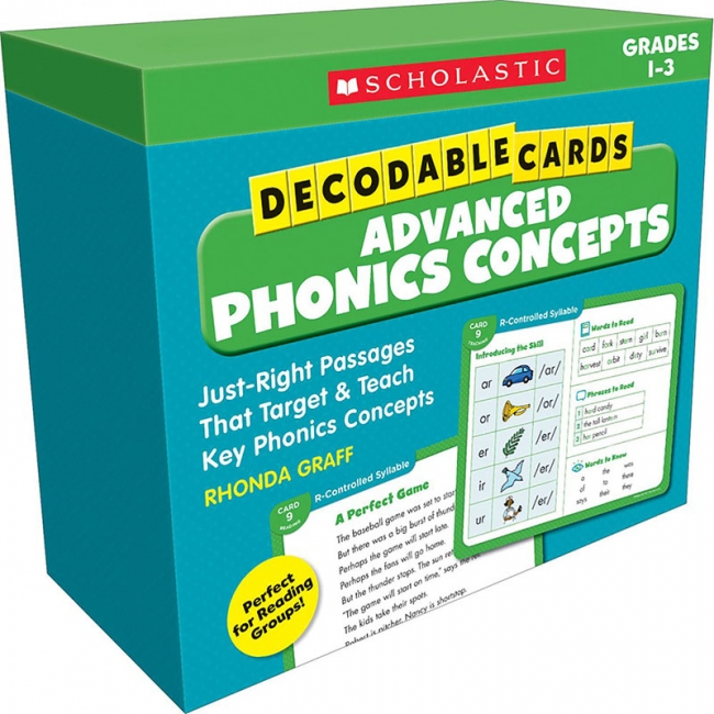 Decodable Cards Advanced Phonics Concepts | SCHOLASTIC-TEACHING ...