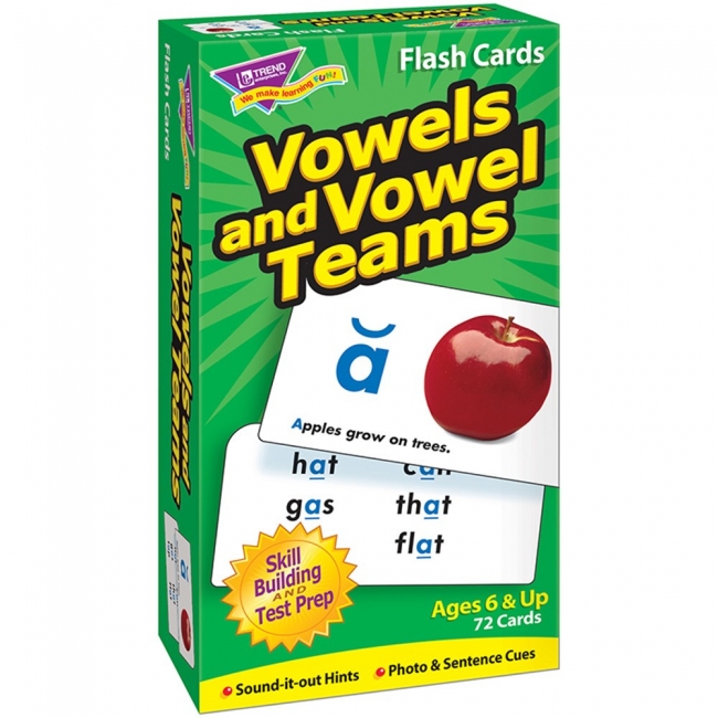 Vowels and Vowel Teams Skill Drill Flash Cards Pack of 2 | TREND ...