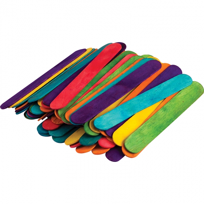 STEM Basics Multicolor Jumbo Craft Sticks 200 Pieces | TEACHER-CREATED ...