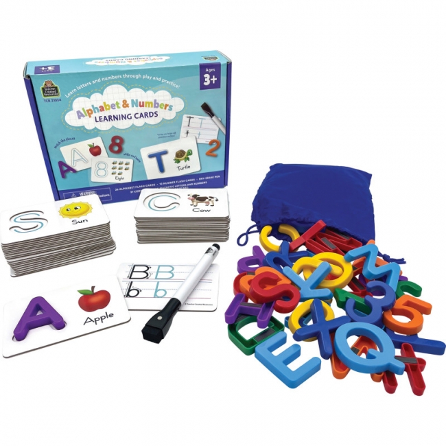 Alphabet Numbers Learning Cards | TEACHER-CREATED-RESOURCES | TCR21034