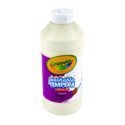 Artista II Washable Tempera Paint 2C White 2C 16 oz Bottle | Crayola ...