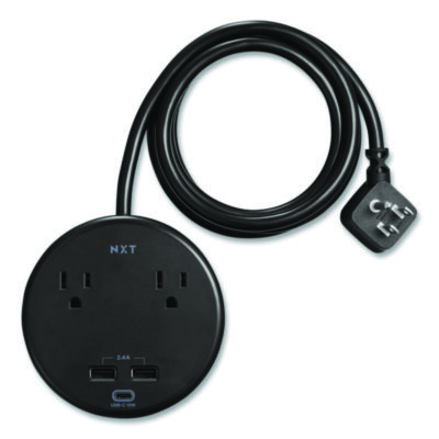 2 Outlet Plus USB Surge Protector 2 AC Outlets 3 USB Outlets 5 ft Cord ...