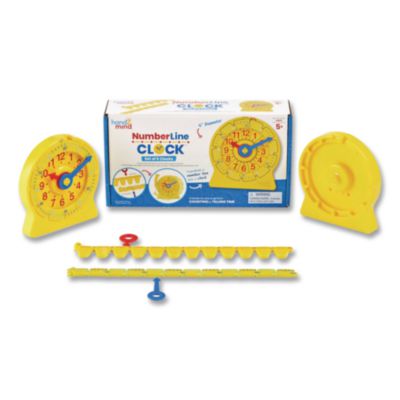 NumberLine Clock Set Grades K to 4 6 Pieces | LEARNING-RESOURCES | HDM92287