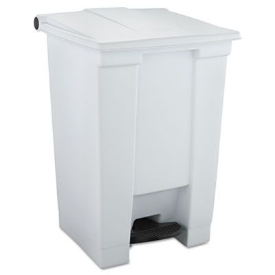 Indoor Utility Step On Waste Container 2C Square 2C Plastic 2C 12 gal ...