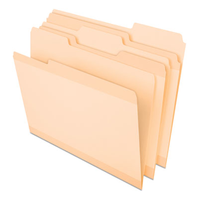 Poly Reinforced File Folder 2C 1 2F3 Cut Tabs 2C Letter Size 2C Manila ...