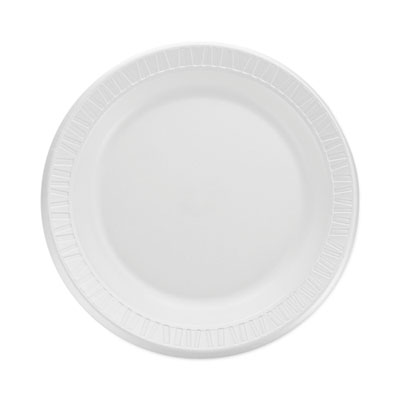 Quiet Classic Laminated Foam Dinnerware Plate 9 dia White 125 Pack 4 ...