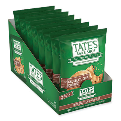 Chocolate Chip Cookies Snack Packs 1 oz Pack 2 Cookies Pack 8 Packs Box ...