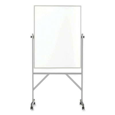 Reversible Magnetic Porcelain Whiteboard with Satin Aluminum Frame and ...