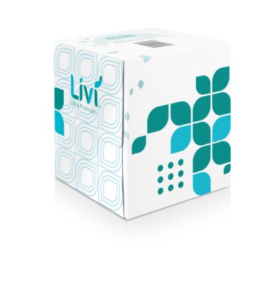 Livi Ultra Premium Facial Tissue 2 Ply White Cube Box 80 Sheets Box 4 ...